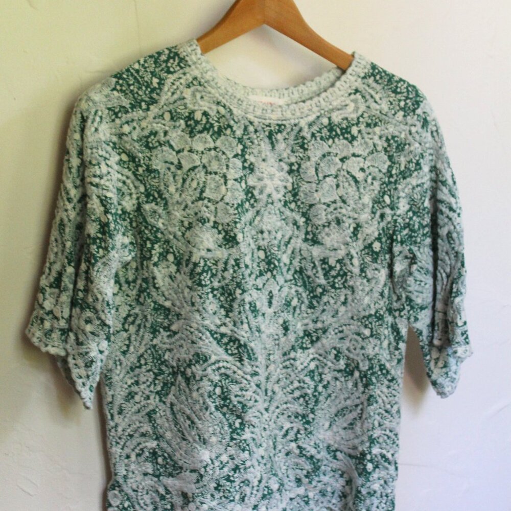 Solitaire Embroidered Floral Shirt - Gem